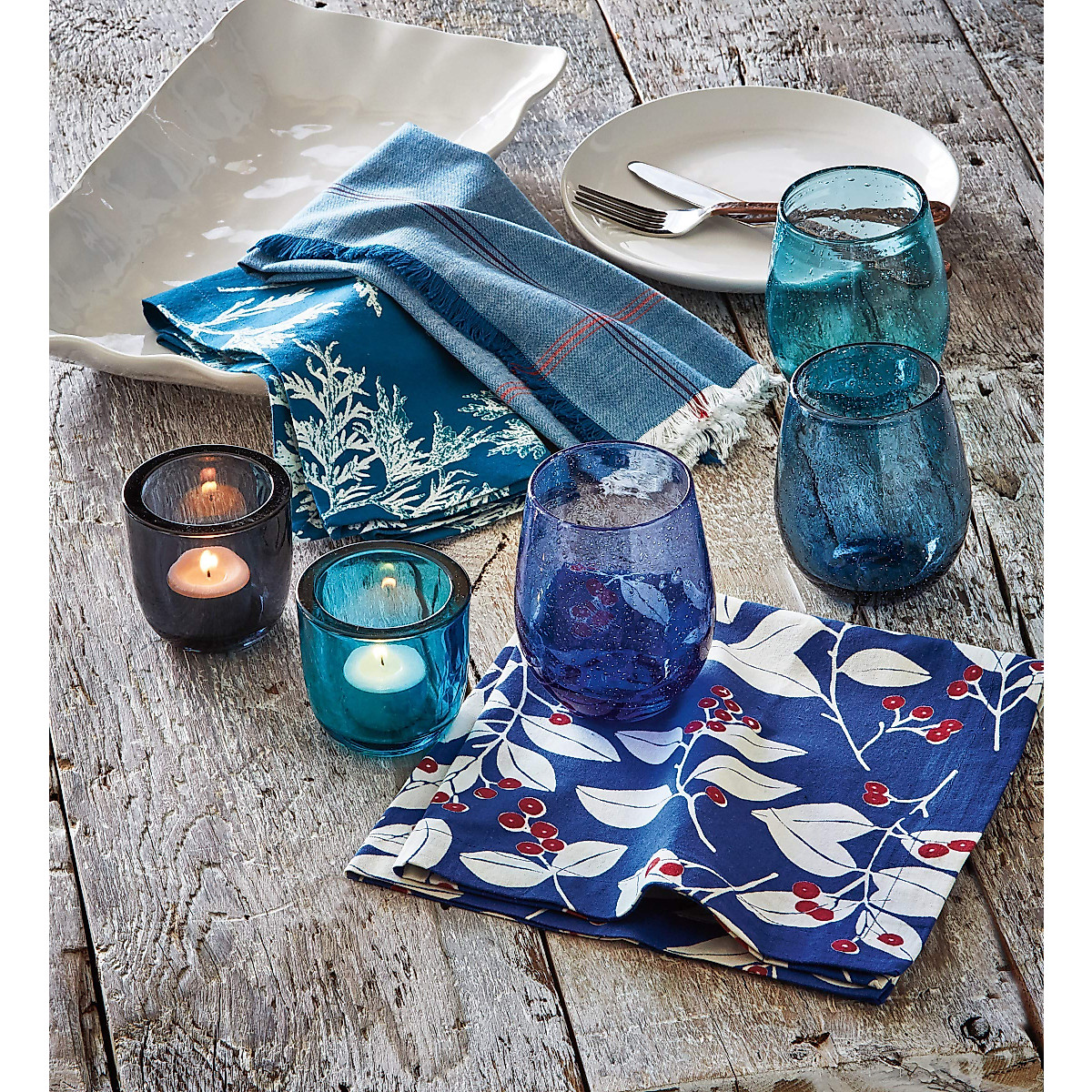 TAG 16 oz. Bubble Glass Stemless Wine Drinkware Smoke Dishwasher Safe Beverage Glassware for Dinner Party Wedding Resturant Grey