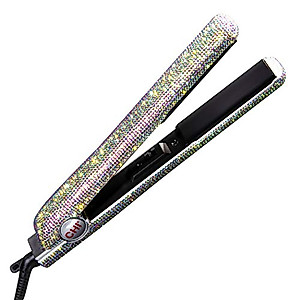 CHI The Sparkler 1" Lava Ceramic Hairstyling Iron Special Edition, Hair Straightener, Silver