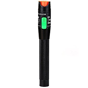30KM Visual Fault Locator Fiber Optic Cable Tester VFL Pen Meter Universal Connector Pen Type for CATV Telecommunications Engineering Maintenance