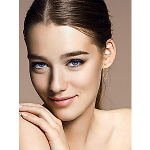 6 Pairs Earrings Clip On Earrings Non Piercing Earrings Set for Women and Girls, 6 Sizes (Gold Color)