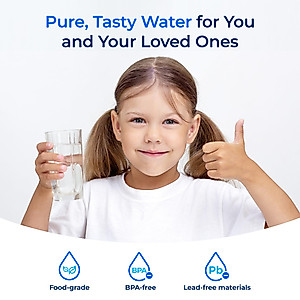 Waterdrop I2000 2 Under Sink Water Filter, 26K Gallons, Replacement Cartridge for Everpure i2000, MC2, ESO7, MH2, EV9612-22, EV9612-56, EV9607-25, EV9613-21, Pack of 2