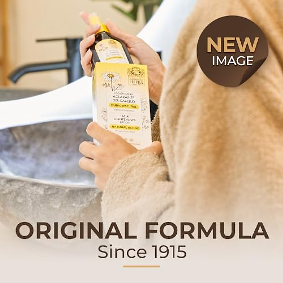 Camomila Intea Blonde Spray – Chamomile Hair Lightener with Gentle Color – No Ammonia or Parabens – 3.4oz