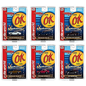 Auto World Thunderjet OK Used Cars 1969 Chevrolet Nova SS (Blue) HO Scale Slot Car