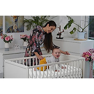 Pack n Play Sheets – Premium Pack and Play Sheets 4 Pack – 100% Super Soft Jersey Knit Cotton Playard Mattress Sheets – Portable Playpen Fitted Play Yard Mini Crib Sheet For Boy & Girl (24 x 38 x 5)