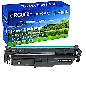 1-Pack (Black) Compatible High Yield CRG-069H CRG069H (5098C001) Laser Printer Toner Cartridge Used for Canon MF753Cdw MF751Cdw LBP674Cdw LBP673Cdw LBP674Cx MF752Cdw MF756Cx Printer