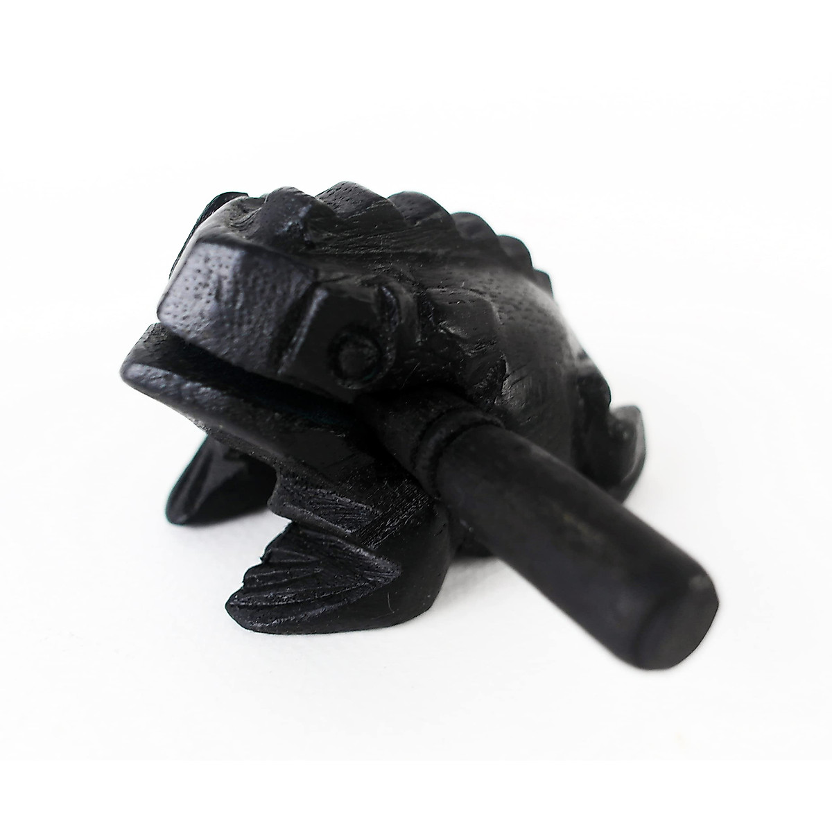 Guiro Percussion Instruments Wooden Frog 3 Pieces Set of 3 Natural Wood Güiro Frog Black Green Wood Carving