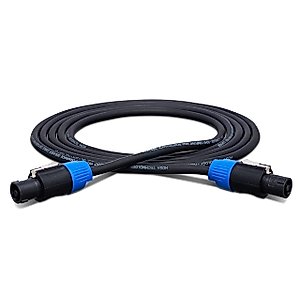HOSA SKT Pro 14 Gauge Speaker Cables REAN speakOn - (30 Feet) (Black)