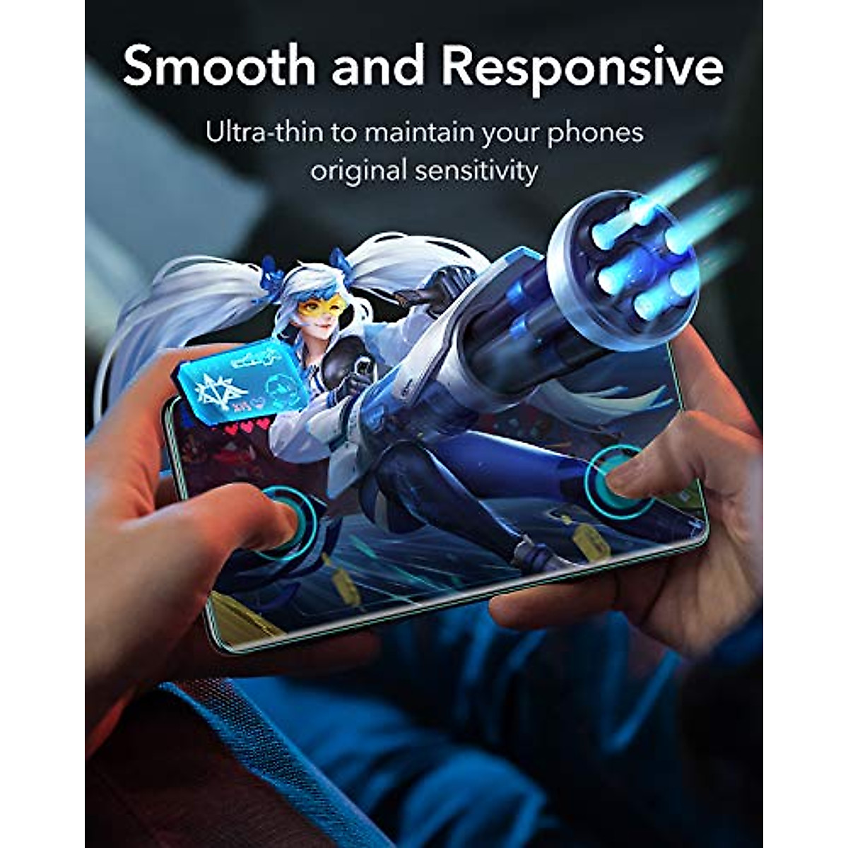 [3 Pack] ESR Liquid Skin Screen Protector Compatible with Samsung Galaxy S21 Ultra 2021 [Supports Fingerprint Sensor] [Full Coverage Polymer Film] [Includes Installation Kit]