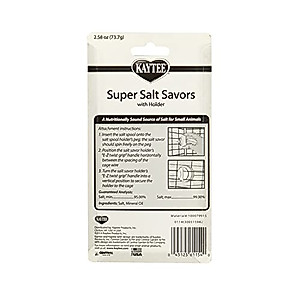 Kaytee Super Salt Savor For Pet Rabbits, Hamsters, Gerbils, Guinea Pigs and Other Small Animals