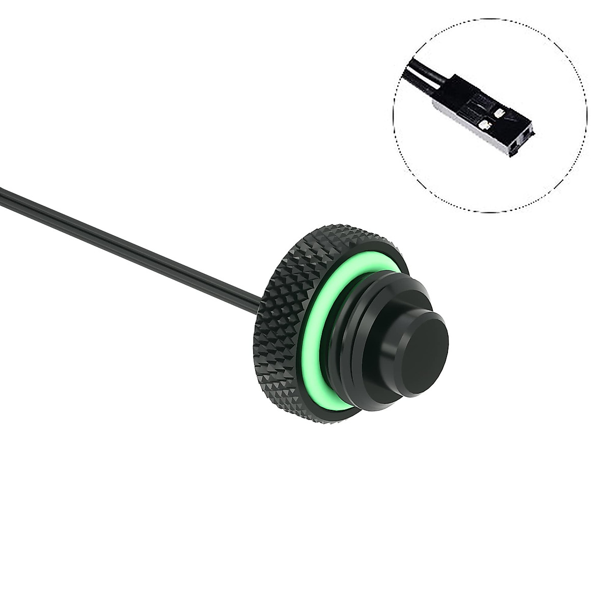 Barrow G1/4" 10K Temperature Sensor Stop Fitting, Black