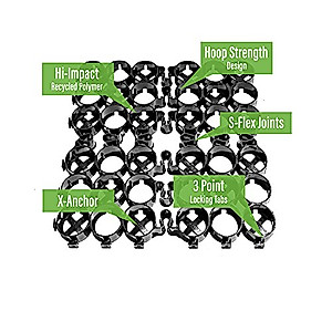 TRUEGRID | PRO Plus Permeable Pavers | Designed for Roads, Parking Lots, Stables | Outdoor Pavers | 1.8" Depth, 250,000+ lb Load Class | Pack of 10 (40 Square Feet)