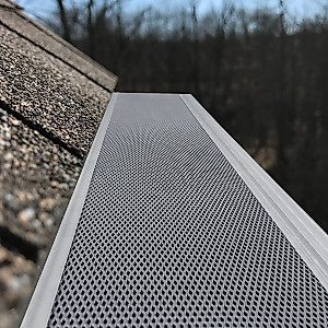 Air Jade Gutter Guard 5'', Super-Fine Coated Stainless Steel Mesh Needle and Leaf Filter, DIY and Modify for Universal Fit Any Roof or K-Style or Other Gutter System, 15 Pack in Box (48ft)