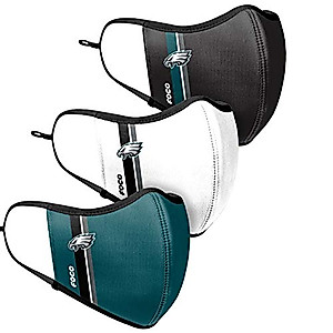 FOCO Philadelphia Eagles NFL Sport 3 Pack Face Cover