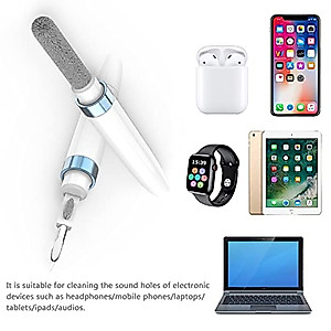 SIREG Bluetooth Earbud Cleaning Pen, in-Ear Earphone Cleaning Soft Dust Brush Pen for Cleaning Ear Wax, Dust in Bluetooth Headphone Case, Camera and Cellphone