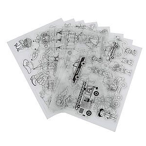8pcs Shrink Sheet, Heat Shrinky Sheets Creative Pack Shrinky Art Paper with Pattern Shrinkable DIY Hand Made Craft Tool for Boys and Girls(Boy's Style)