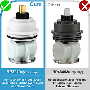 RP32104 Shower Cartridge Replacement,Compatible with Delta Monitor 1700 Series (1998-2005) Showers, RP32104 Cartridge Assembly for Tub/Shower Faucet Valve