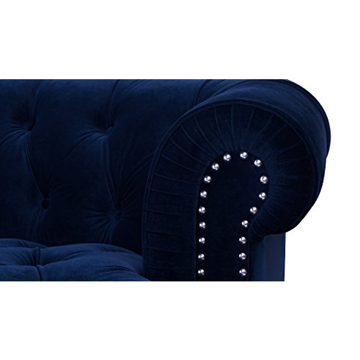 Jennifer Taylor Home Ariana, Sofa, Navy Blue Velvet