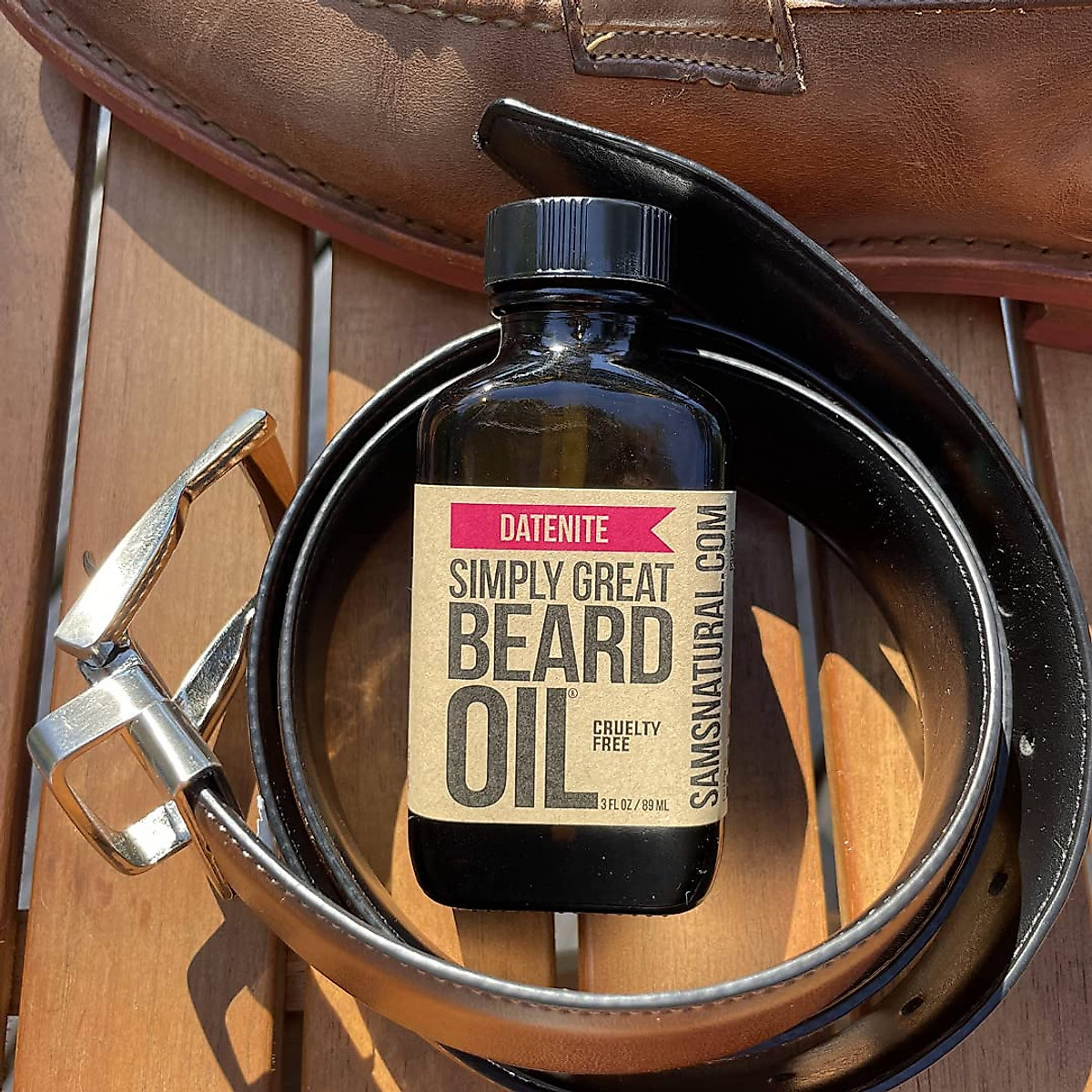 Simply Great Beard Oil - DATENITE Scented Beard Oil - Beard Conditioner 3 Oz Easy Applicator - Natural - Vegan and Cruelty Free Care for Beards - America's Favorite