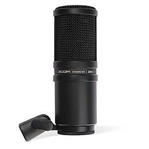 Zoom Dynamic Microphone for Podcasts, Voice-Overs, Interviews, Vocals, and More, High SPL Capability, Sturdy Metal Body, and Large Diaphragm