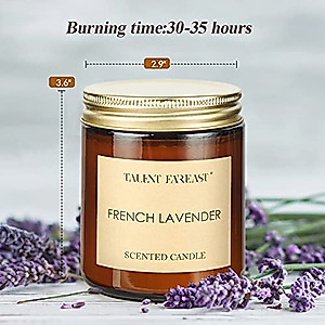 JINZAIYUAN GRACEHOUR Candles for Home Scented，7oz Large Scented Candles for Women & Man, French Lavender Scented Candles,Natural Soy Wax Jar Candle Gifts for Home Decor Birthday，35H Long Lasting