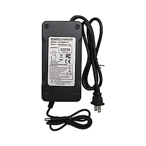 Output 42V 3A for 36V Charger 10S Lithium Battery Pack DC5.5 x 2.1mm Connector