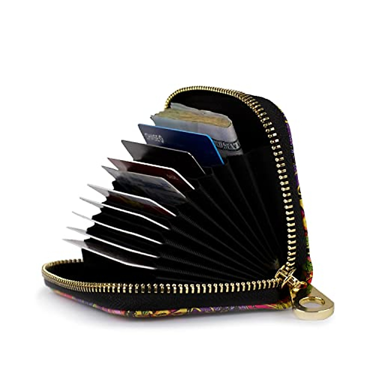 Monarque RFID Secure Armored Zipper Wallet (Van Gogh Bank Of Oise)