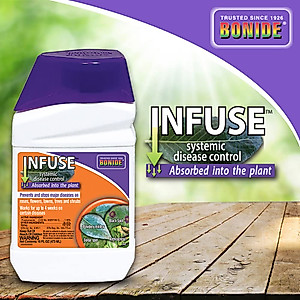 Bonide Infuse Systemic Disease Control, 16 oz Concentrated Solution for Plant Disease Control, Long Lasting & Waterproof