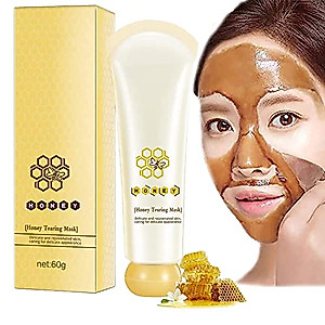Honey Tearing Peel Mask, Honey Tearing Mask Peel Mask Dead Skin Clean Pores Shrink, Oil Control Painless Blackhead Honey Mask, Face Deep Cleasing & Moisturizing Mask, For All Skin Types Women (2Pcs)