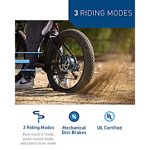 Hiboy P6 Electric Bike for Adults, 28MPH 62.1Miles Range 750W Motor 48V 13Ah Removable Battery Ebike, 26” x 4.0" Fat Tire Electric Mountain Bicycle, Shimano 9 Speed, Hydraulic Suspension, UL Certified