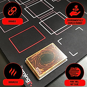 The Gaming Mat Company compatible Yu-Gi-Oh! Master 2 Player playmat for Yu-Gi-Oh! Cards - TCG Play mat with Pendulum & Link Zones- Large Yu-Gi-Oh! Game Mats or Card Gaming Table suitable for Yu-Gi-Oh!