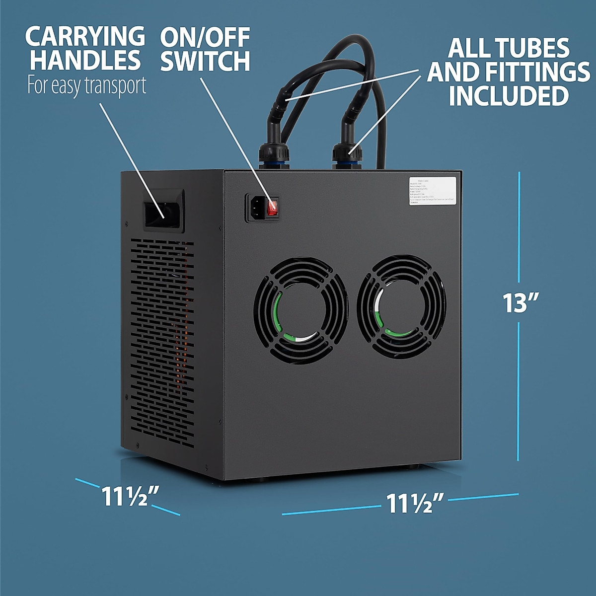 Polar Revive Chiller for Ice Bath and Cold Plunges Including All Hoses and Pumps. 1/3 HP, 2/3 HP, 1 HP Models (1/3 HP)