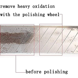 PHYHOO Fine Abrasive Wheel Brush Polishing Buffing Wheels Sanding Rust Remove Rotary Tools Accessories 2.35 MM Mandrel 80 Pieces