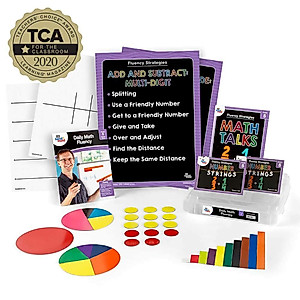 hand2mind Daily Math Fluency Kit for Kids (Grade 5+) - Multiply Up, Partial Quotients, Factor, and Group Flexibility