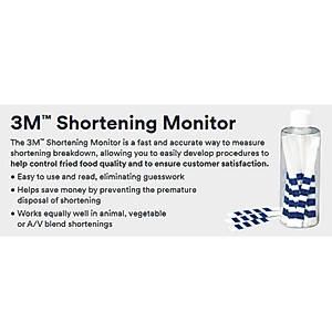 3M Low Range Oil Quality Test Strips 1005, 4 Bottles of 40 Strips