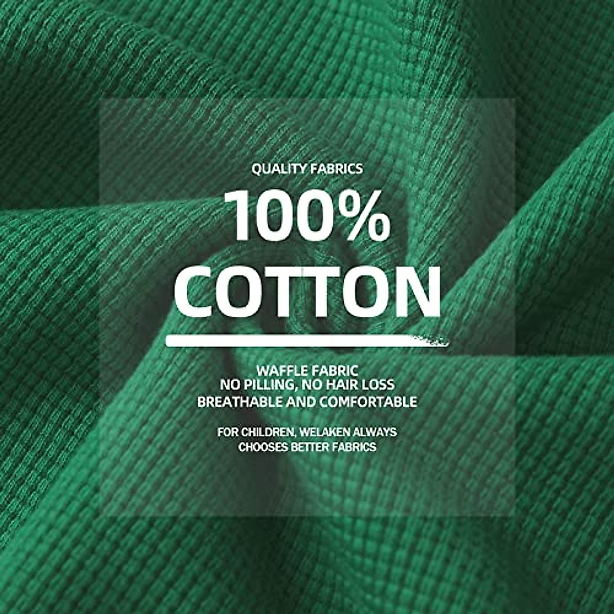 WELAKEN WAFFLE Fabric Hoodie Sweatshirt with Cute Rockets Pattern for Kid's & Toddler Unisex