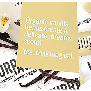 Hurraw! Vanilla Bean, Root Beer, Chocolate Lip Balms, 3 Pack Bundle: Organic, Certified Vegan, Cruelty and Gluten Free. Non-GMO, 100% Natural Ingredients. Bee, Shea, Soy and Palm Free. Made in USA