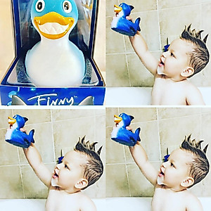 Ducks in the Window Celebridcucks Finny The Great White Shark Rubber Duck Bath Toy