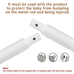 HORZPIL Bed Rails for Toddlers -New Upgraded 0 Gap Bed Guardrail for Kids Great Fit for Twin, Double, Full-Size Queen & King Mattress (74.7inch (1 Side))