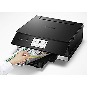 Canon TS8320 All in One Wireless Color Printer for Home | Copier | Scanner | Inkjet Printer | with Mobile Printing, Black, Amazon Dash Replenishment Ready