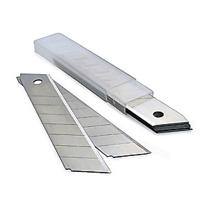 FEENIX 22050 30-Pack 18MM Utility Knife Replacement Blades, Snap off Replacement Knife Blades for Retractable Box Cutters and Knives, Hobby, Craft Knife - Bulk pack of 30 Blades