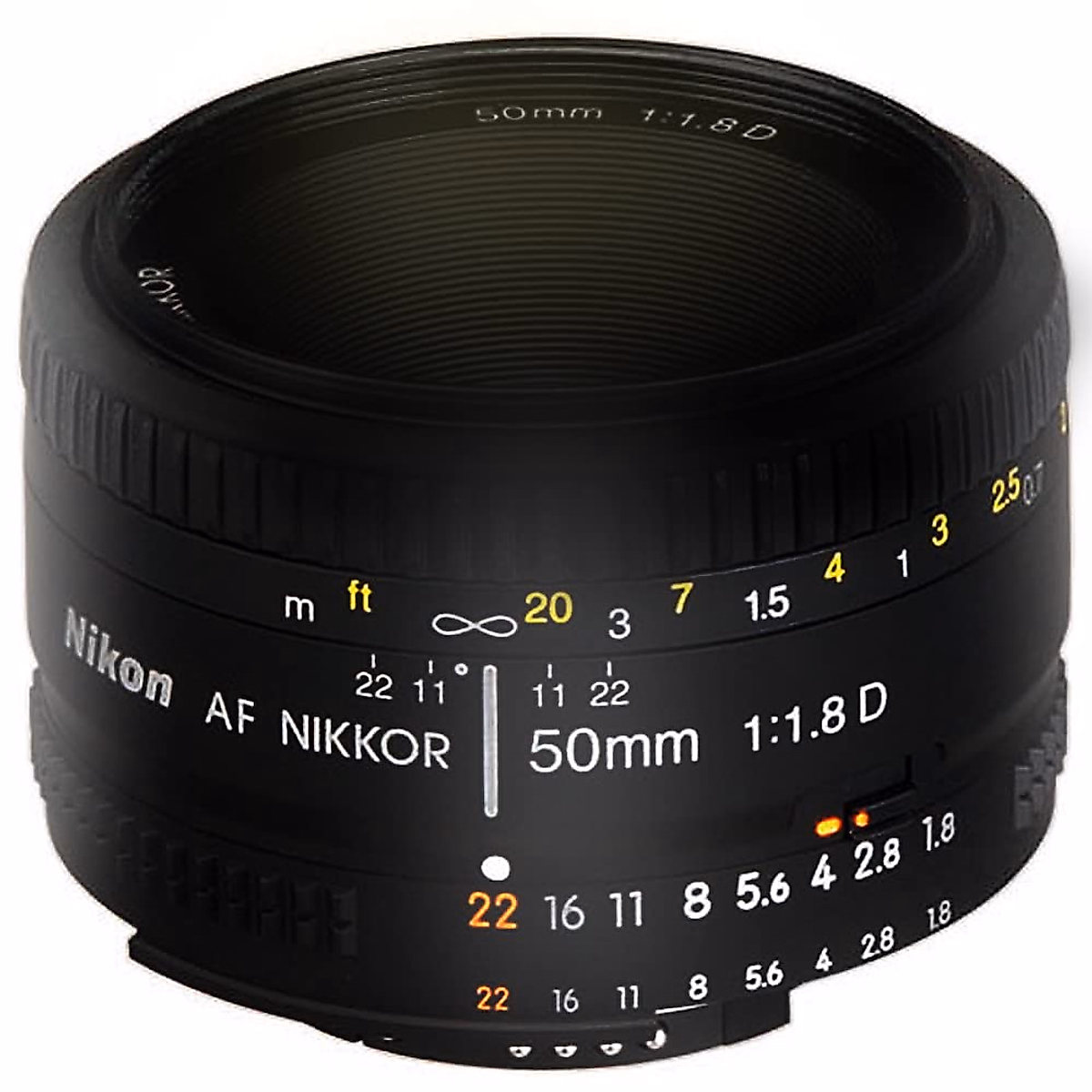 Nikon AF FX NIKKOR 50mm f/1.8D Lens with Auto Focus for Nikon DSLR Cameras (Renewed)