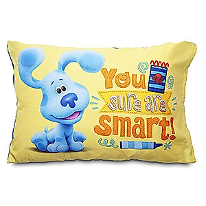 Blues Clues You Are Smart 4 Piece Toddler Bedding Set – Includes Comforter, Sheet Set – Fitted + Top Sheet + Reversible Pillowcase for Boys And Girls Beds, Blue