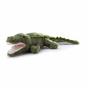 The Petting Zoo Alligator Stuffed Animal, Gifts for Kids, Wild Onez Zoo Animals, Green Alligator Plush Toy 16 inches