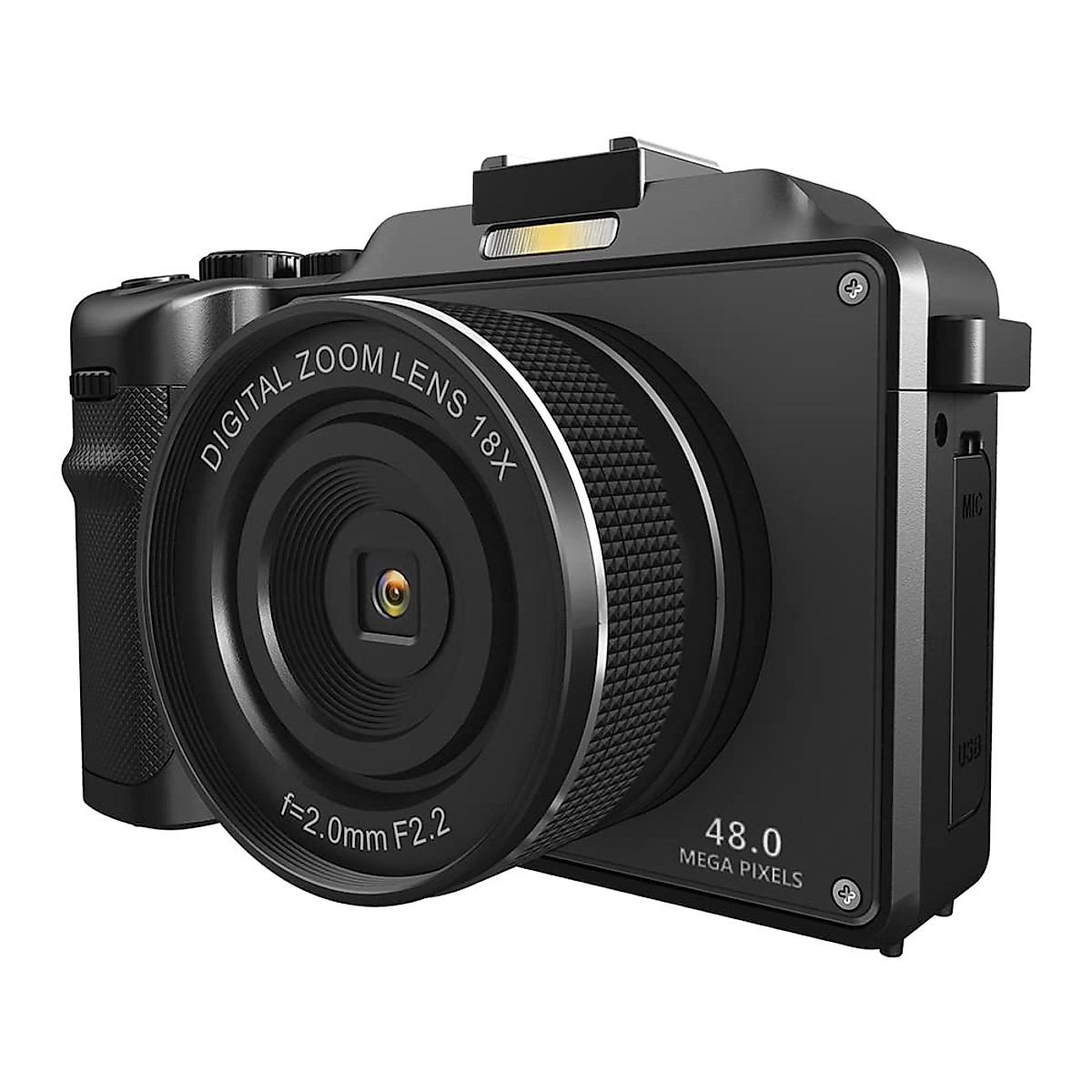 KOMERY Newest Digital Camera 4K 48MP Autofocus Digital Camera for Photography Digital Video Camera with 18X Digital Zoom Small Digital Camera with 32GB Card