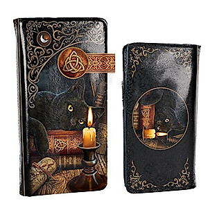 Nemesis Now B3939K8 Witching Hour Lisa Parker Embossed Polyurethane Purse 19cm Black, PU, 18.5cm