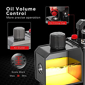 SPECSTAR 110V 9.6 CFM 1 HP Dual-Stage Rotary Vane HVAC Air Vacuum Pump for R12 R22 R134a R410a Systems with Oil Bottle