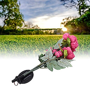 Solar Rose Flower Light LED 3 Heads Simulation Peony Decorative Lights for Home Garden Lawn Yard Balcony Party Decor