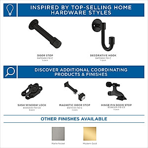 Franklin Brass Bar (4-Pack) Single Wall Hooks 1-Prong Coat/Hat Modern Gold Hooks for Hanging Wall Mount Hanger Clothes, Purse, Bag, Towel Organization Decorative Wall Hooks B47246K-117-C