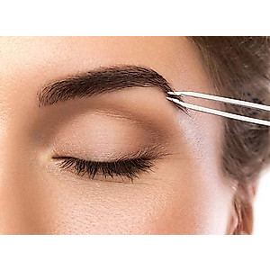 Regine Switzerland Slant Tweezer Professional Eyebrow, Facial & Hair Remover Etched Interior Tip and Splinter Tweezer Precision Pointed Tweezer for Ingrown Hair, Splinter and Glass Removal