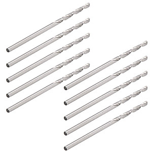 Micro Drill Bit Set, Jewelry Drill 10Pcs 1.75mm Hand Drill Drill Bit Straight Shank Drill Bit Micro Mini Drill Bit Set Small Drill Bits Pin Vise Hand Drill for Pin Vise Hand Drill